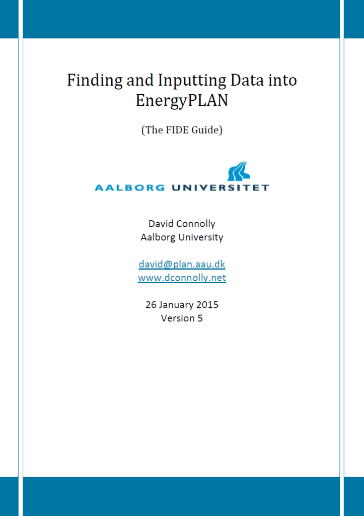 FIDE Guide - EnergyPLAN